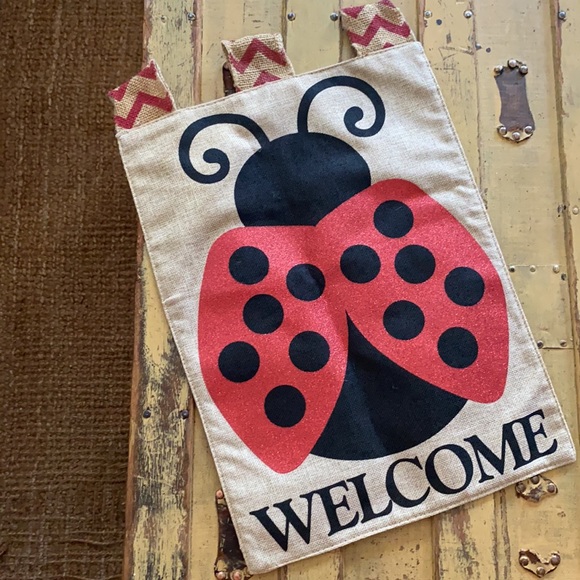 Target | Accents | Welcome Home Ladybug Flag Boho Woven Ladybug Garden ...